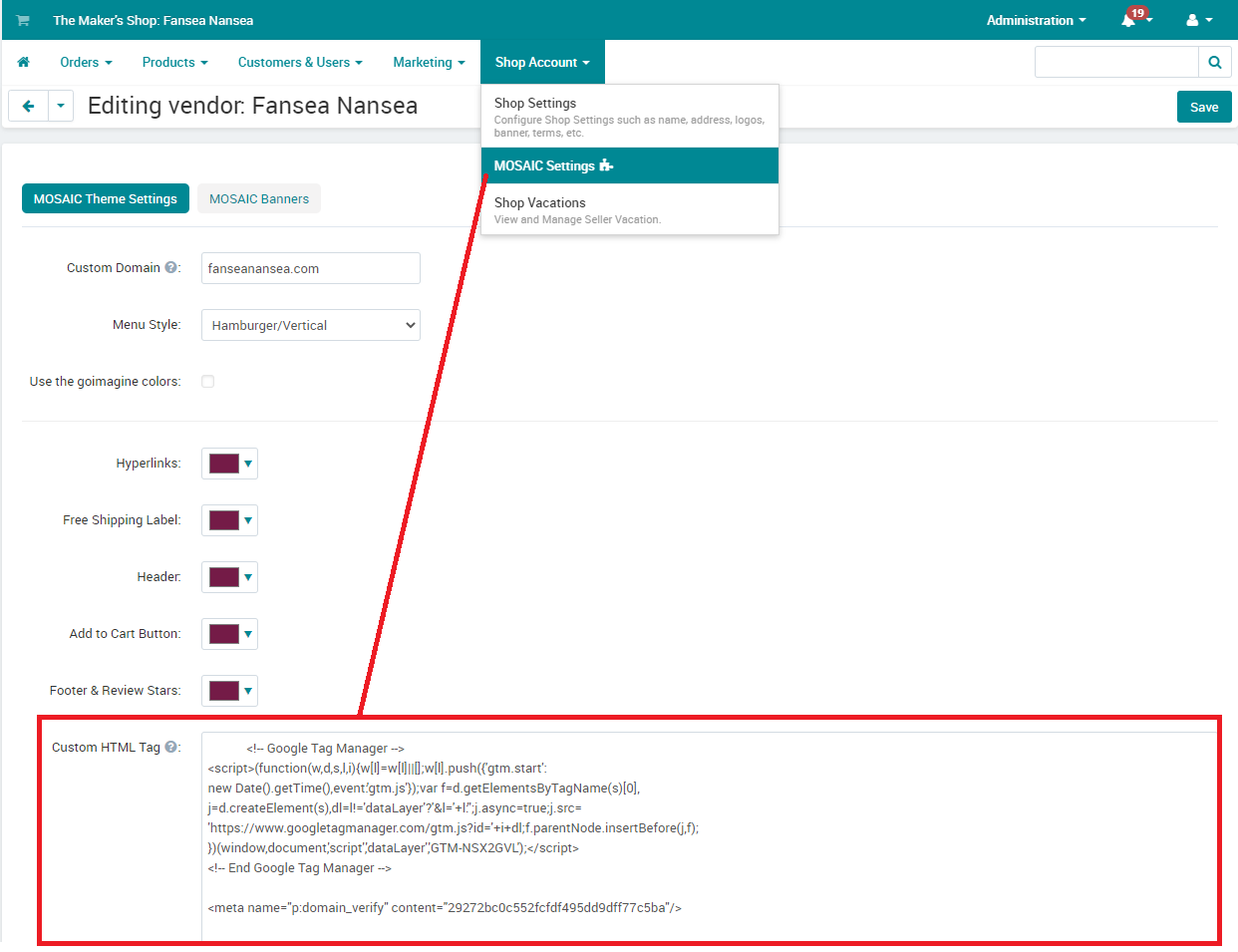 Adding HTML Tags (Mosaic Only) | goimagine Maker Support Center