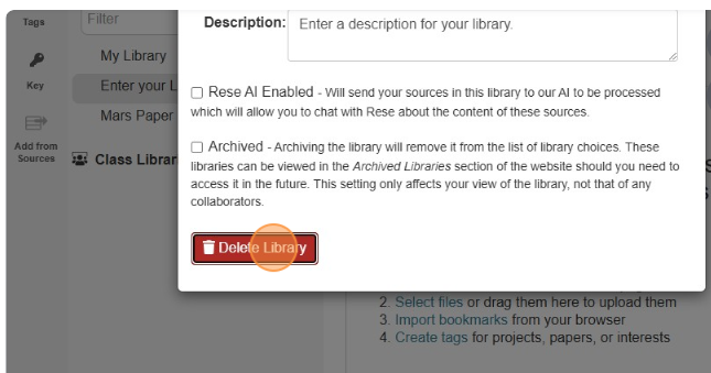 How to Create and Delete a Scrible Library | Scrible