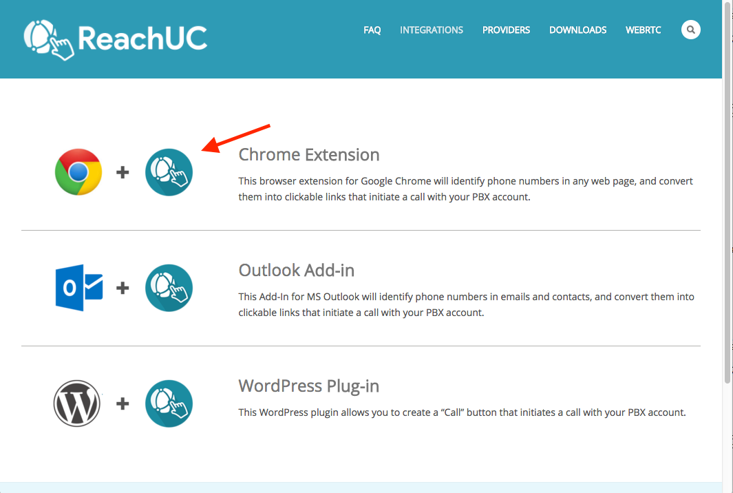 ReachUC Click to Call for Google Chrome | Main KB - Support