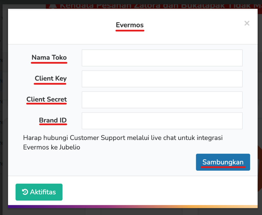 Integrasi Evermos dengan Jubelio | Pusat Edukasi Brand - Evermos