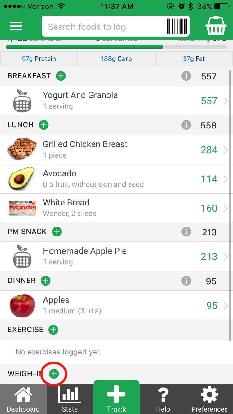 Q: How do I change my 'starting weight'? | Nutritionix