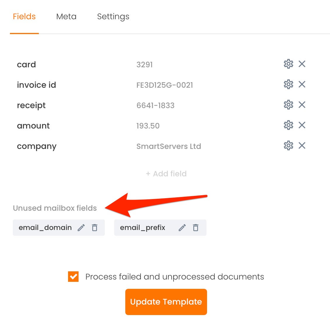 Regular vs Meta Fields. Field Selection Rules | Parsio Knowledge Base