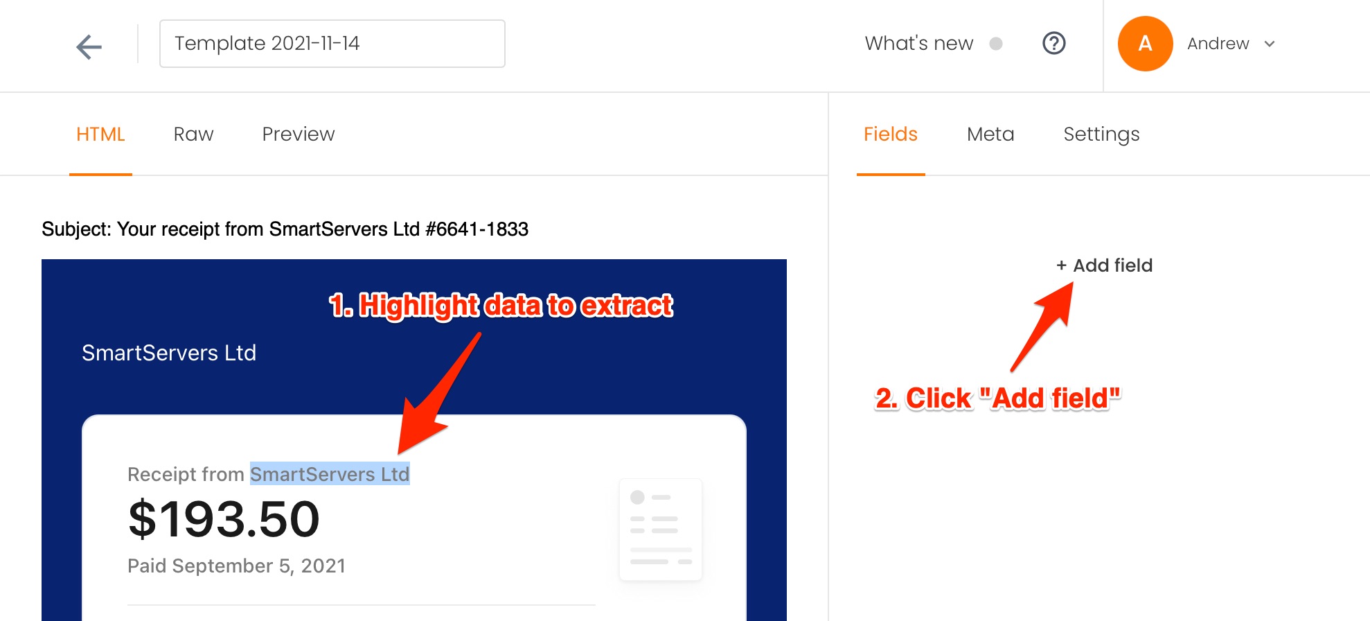 📗 Create Your First Template | Parsio Knowledge Base