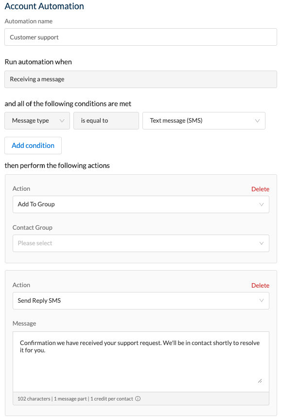 Automation templates overview | Notify Now