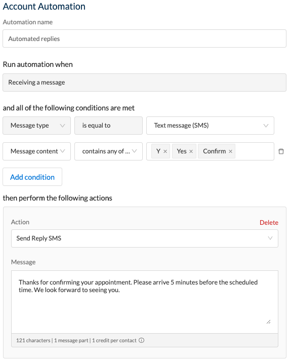 Automation Templates Overview – Sinch MessageMedia