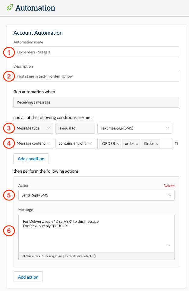 How To Create A Multi Part Automated Conversation In The Messaging Hub Tpg Telecom Messaging Hub