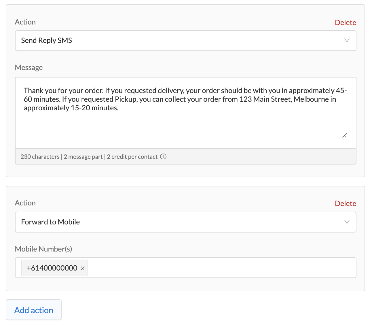 How To Create A Multi Part Automated Conversation In The Messaging Hub Tpg Telecom Messaging Hub