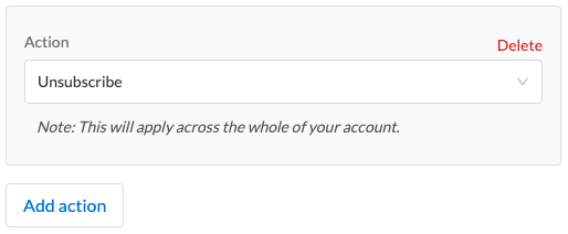 Overview of Automation actions and their settings – TPG Telecom Messaging Hub