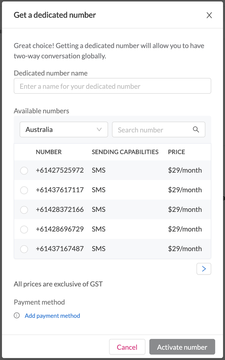 Dedicated Numbers – Wholesale SMS