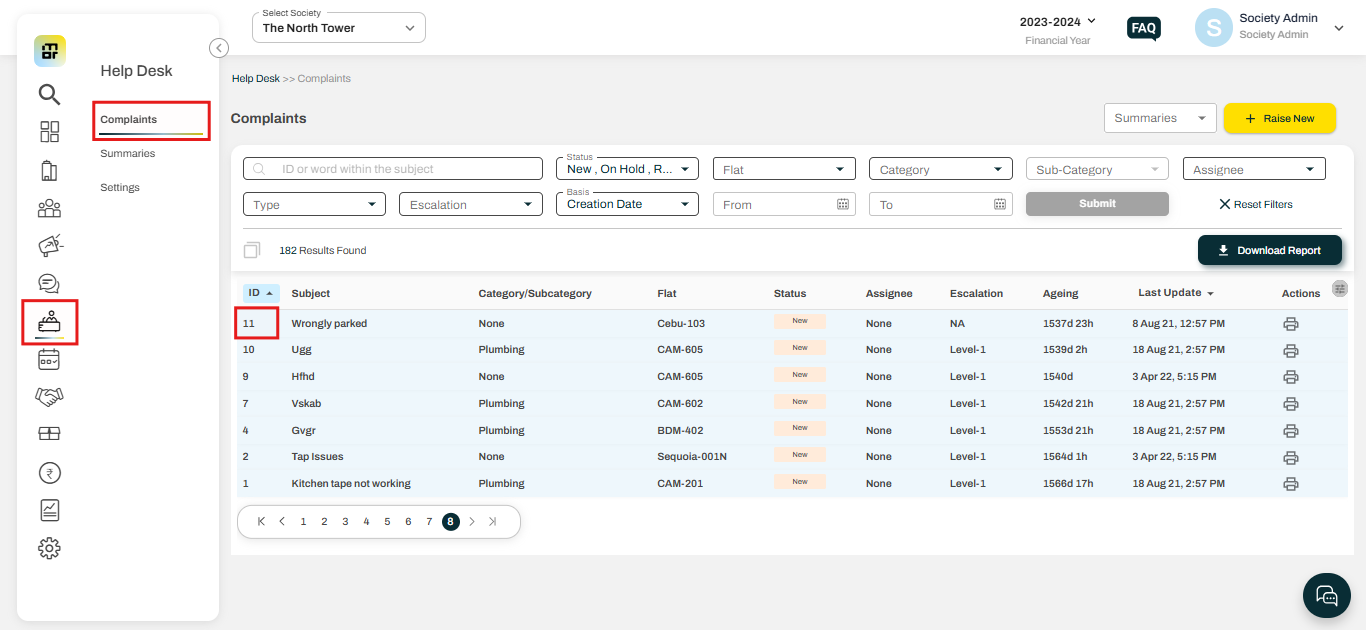 How to add comment to a helpdesk ticket from admin dashboard ? | MyGate ...