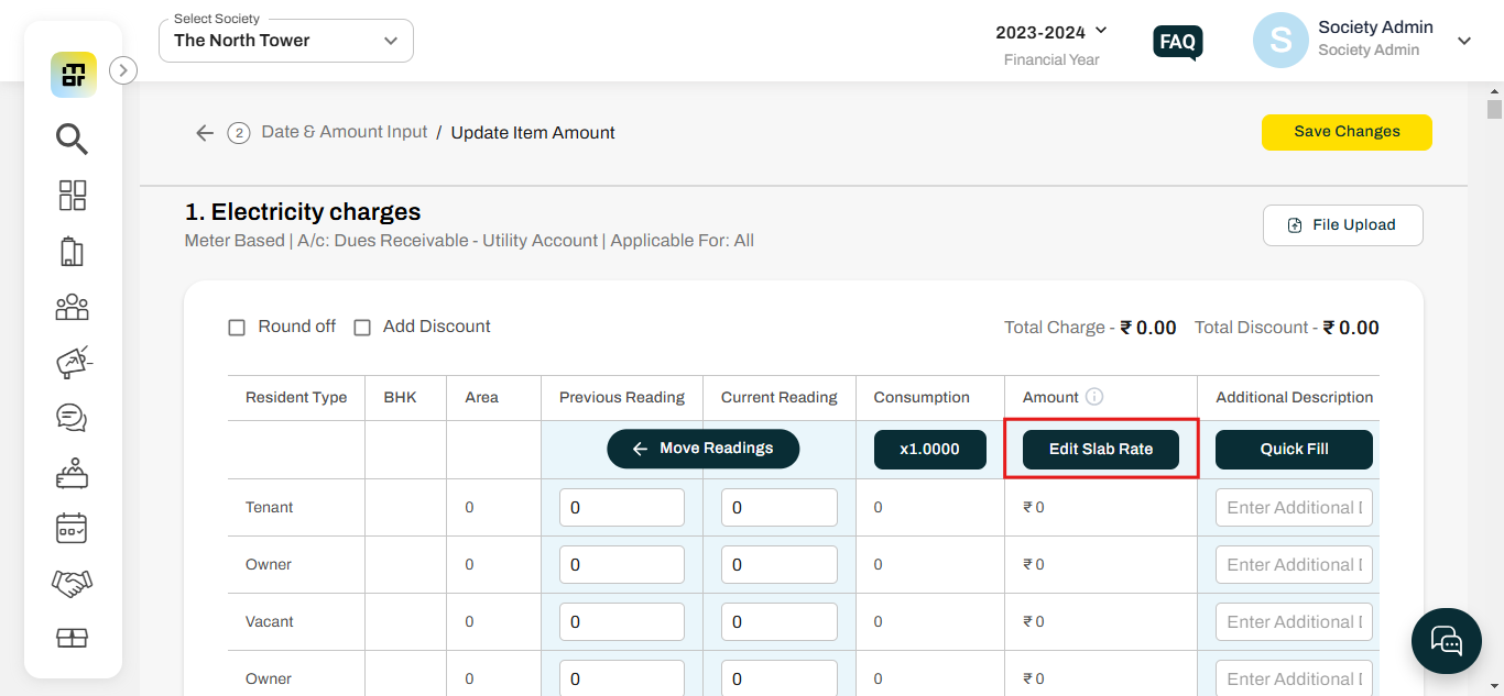How to add an amount if the item type is selected as Meter-based in the ...