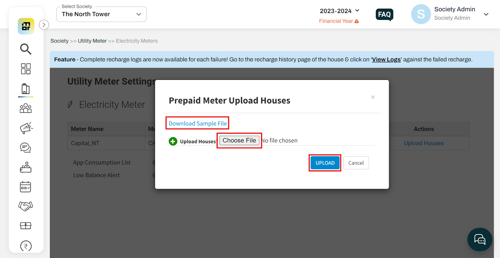 How can I upload meter number in the Utility Meter section on Mygate ...