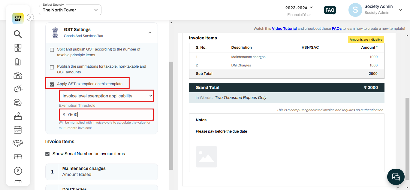 What is GST exemption in invoice template and how does it work ...