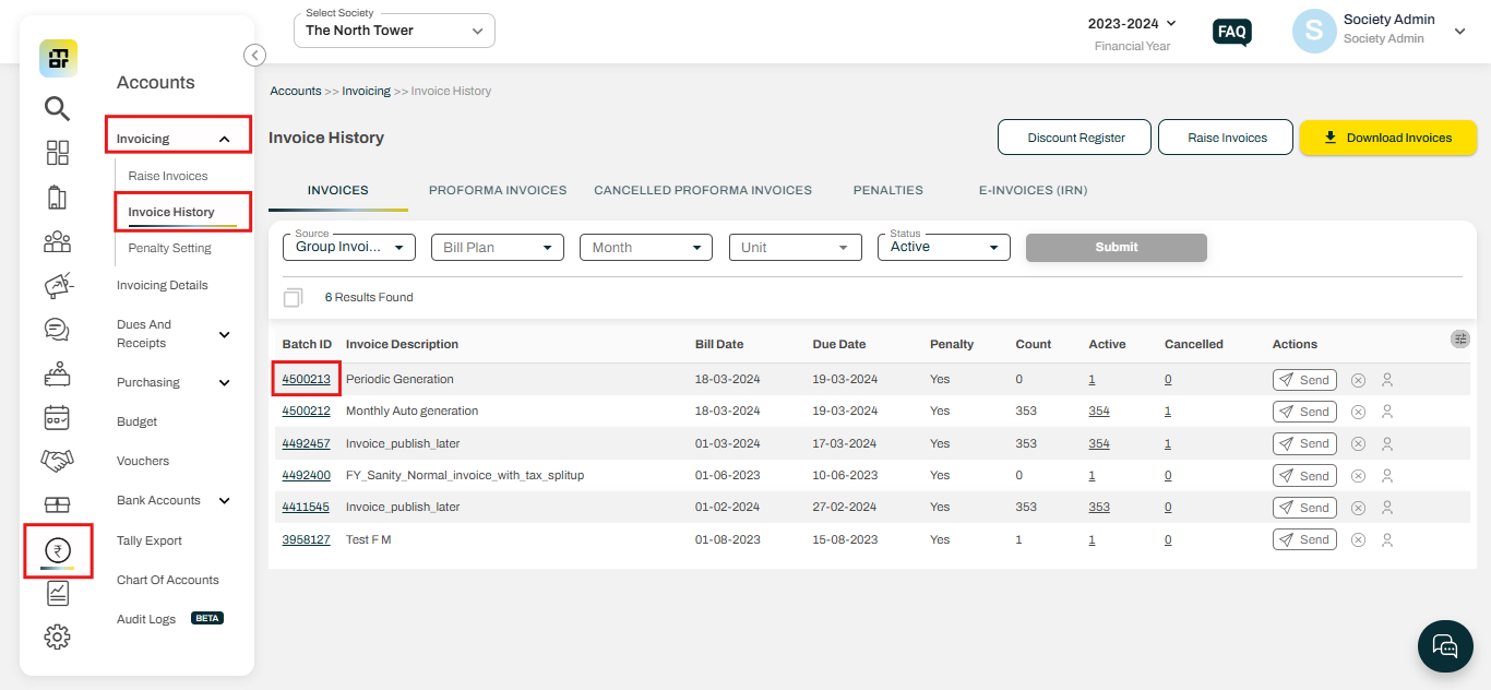 How to update the Invoice Description for an already generated invoice ...