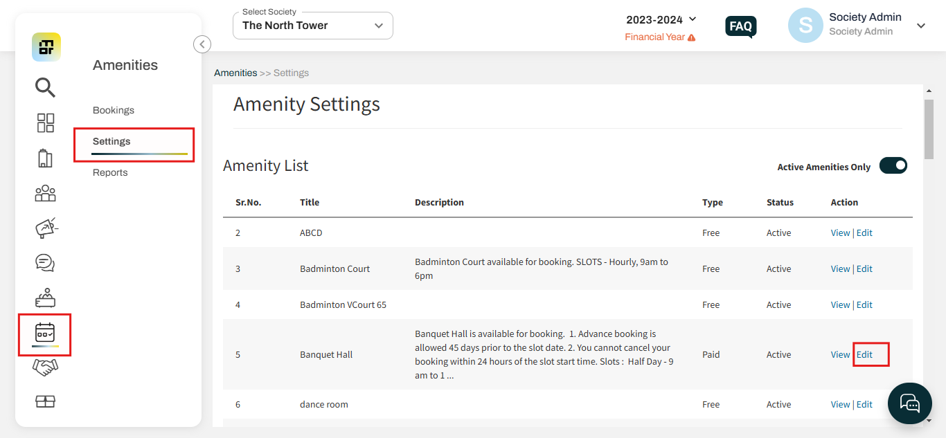 How can we configure Bulk booking slots for amenity? | MyGate Admin