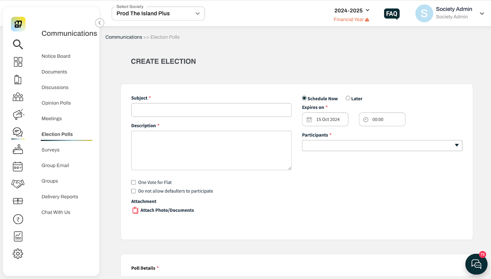 How to conduct a survey or an election poll? | MyGate Admin