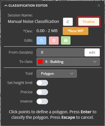 Creating a Manual Classification dataset | Pointerra