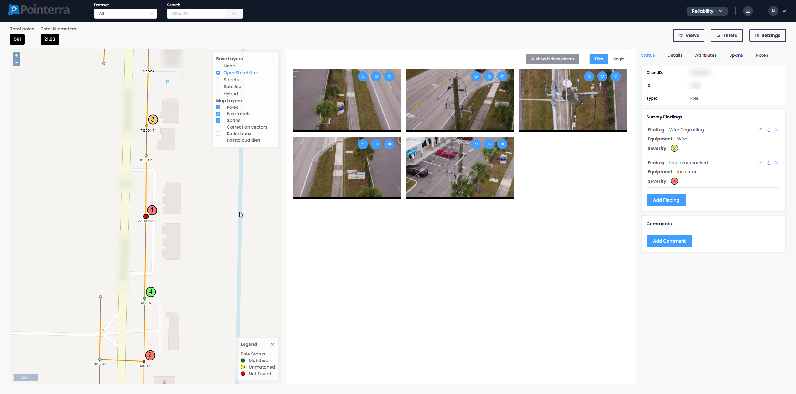 Reliability viewing mode | Pointerra