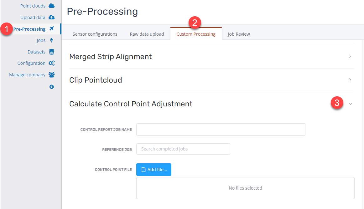 Custom Processing: Calculate Control Point Adjustment | Pointerra
