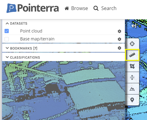 Using the Distance Measurement Tool | Pointerra