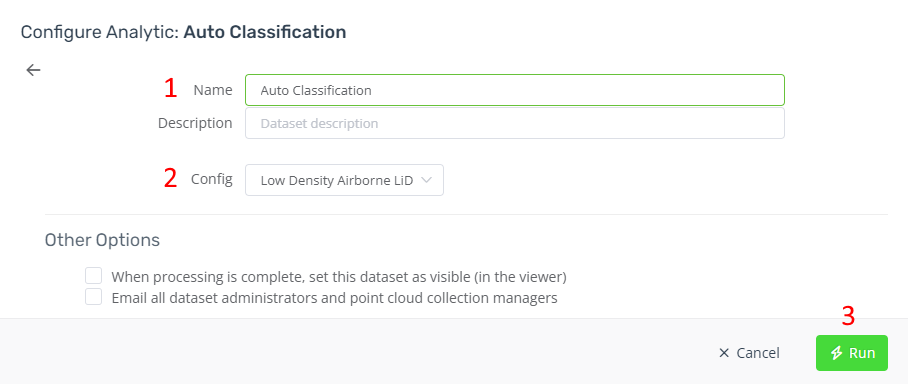 How to run 'Auto-Classification' analytics | Pointerra