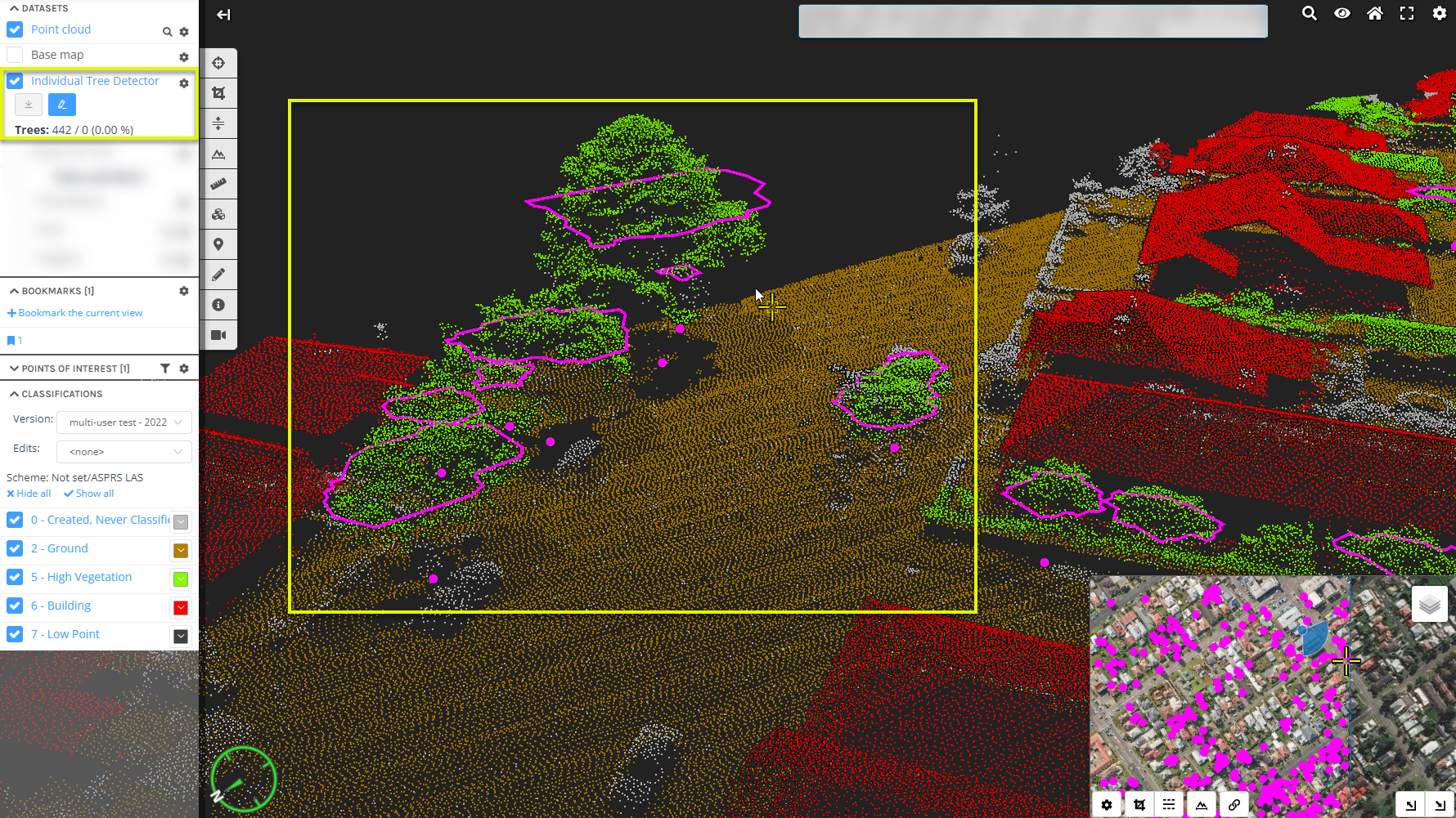 How to run Tree Segmentation analytics | Pointerra