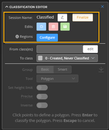 Using the Classification Editor | Pointerra