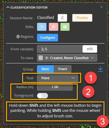 Using the Classification Editor | Pointerra