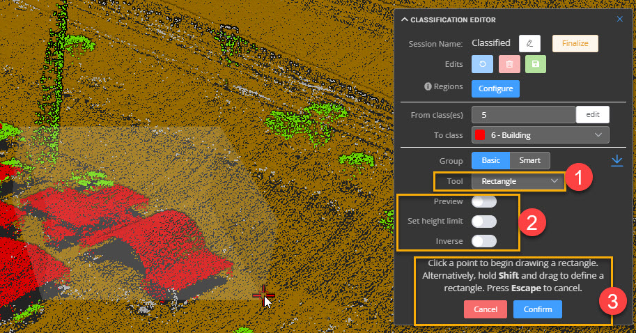 Using the Classification Editor | Pointerra
