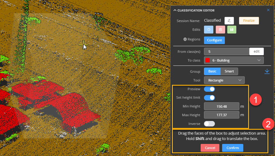 Using the Classification Editor | Pointerra