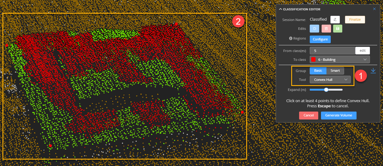 Using the Classification Editor | Pointerra
