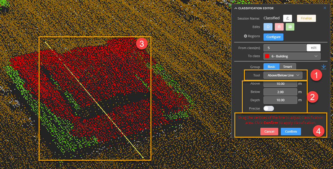 Using the Classification Editor | Pointerra