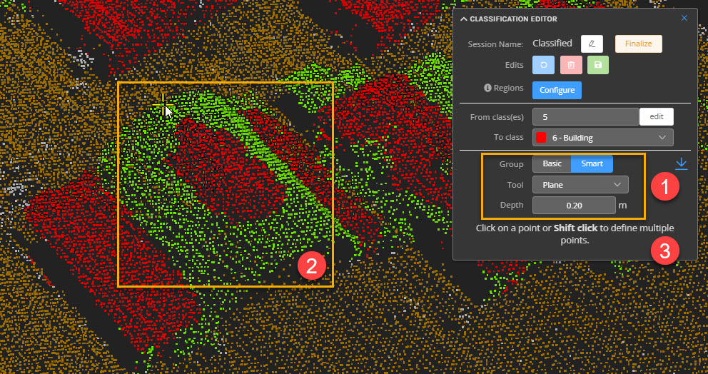 Using the Classification Editor | Pointerra