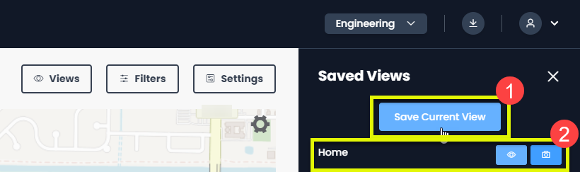 Saving views in the 2D viewer | Pointerra