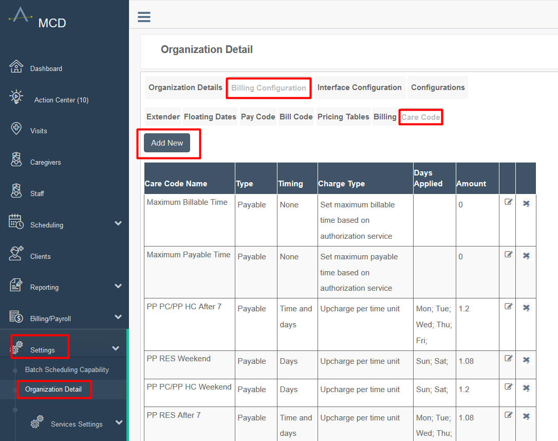 Care Codes in Ankota | Ankota Help Center