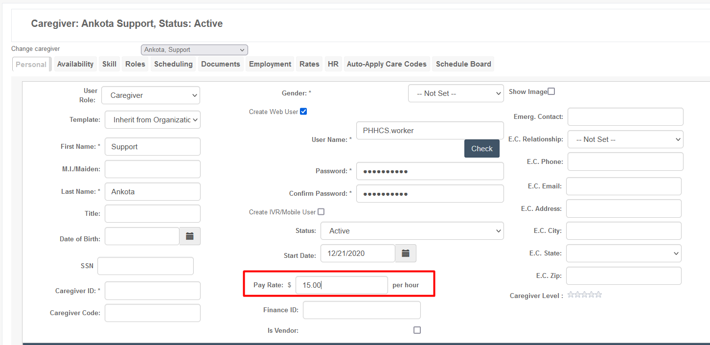 Setting Pay Rates | Ankota Help Center