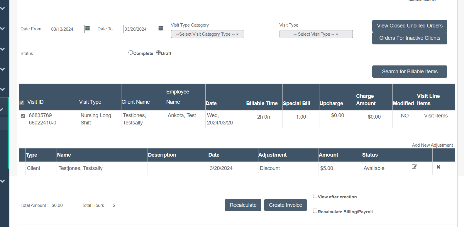 Adding a Billing Adjustment | Ankota Help Center