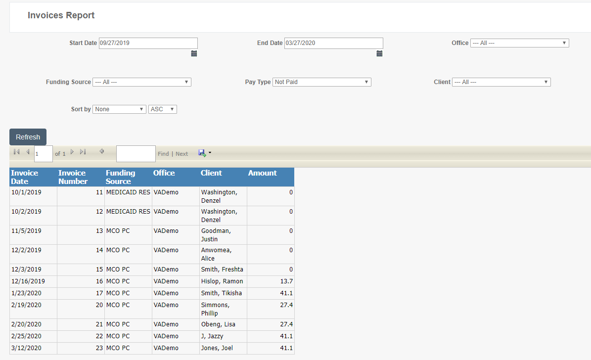 Downloadable Billing Reports | Ankota Help Center