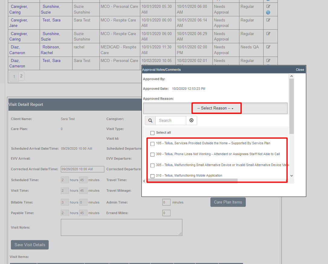Choosing NetSmart Reason Codes | Ankota Help Center