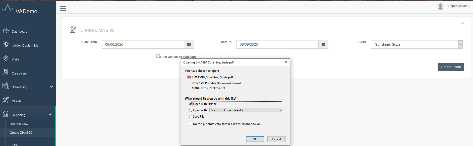 Virginia: DMAS Forms and Guidance in Ankota | Ankota Help Center
