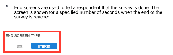 Create an End Screen | QuickTapSurvey