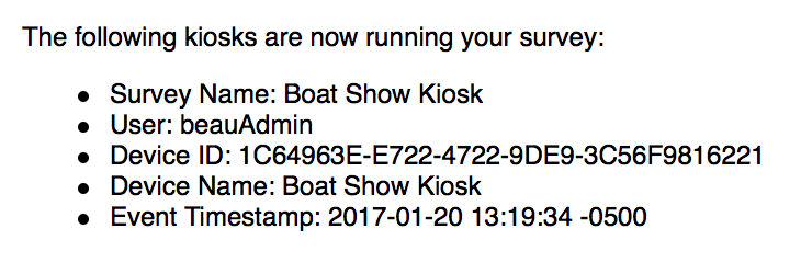 Create a Kiosk Failure Notification | QuickTapSurvey
