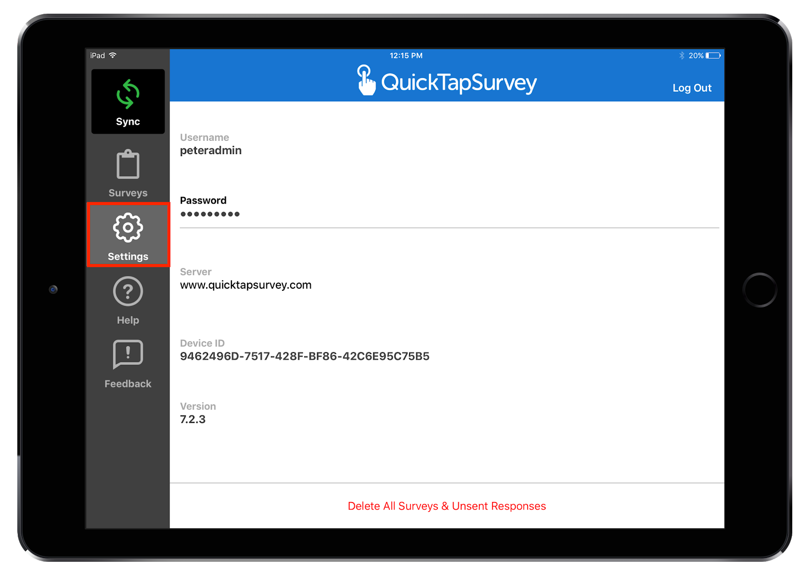 Locating the Device ID on Your Device | QuickTapSurvey