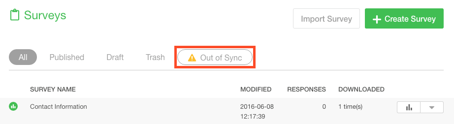 Survey Data Recovery of Out of Sync Data | QuickTapSurvey