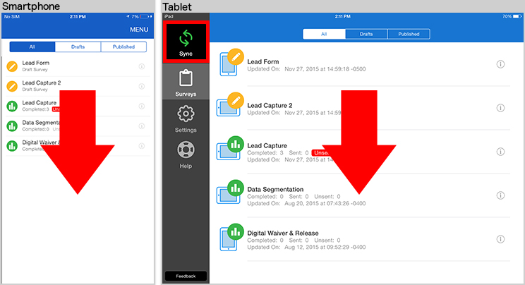 Sending Responses to the Server | QuickTapSurvey