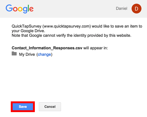 Export Your Survey Responses to Google Drive | QuickTapSurvey
