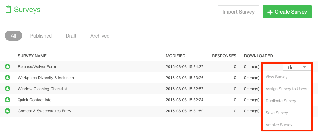 How do I archive a survey? | QuickTapSurvey
