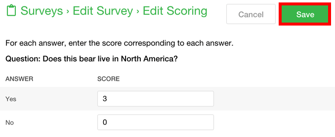 Survey Scoring | QuickTapSurvey
