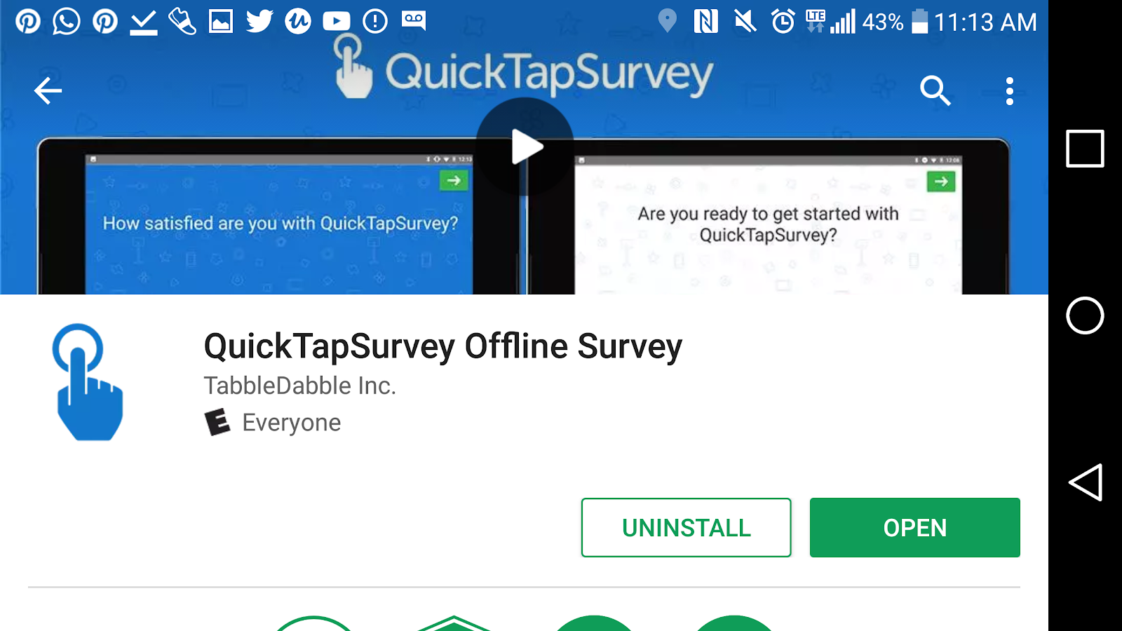 How to leave an app reviews on mobile(iOS and Android) | QuickTapSurvey