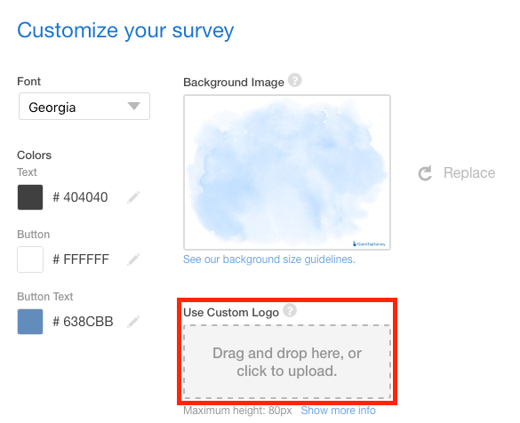 Add Your Own Logo to Surveys | QuickTapSurvey